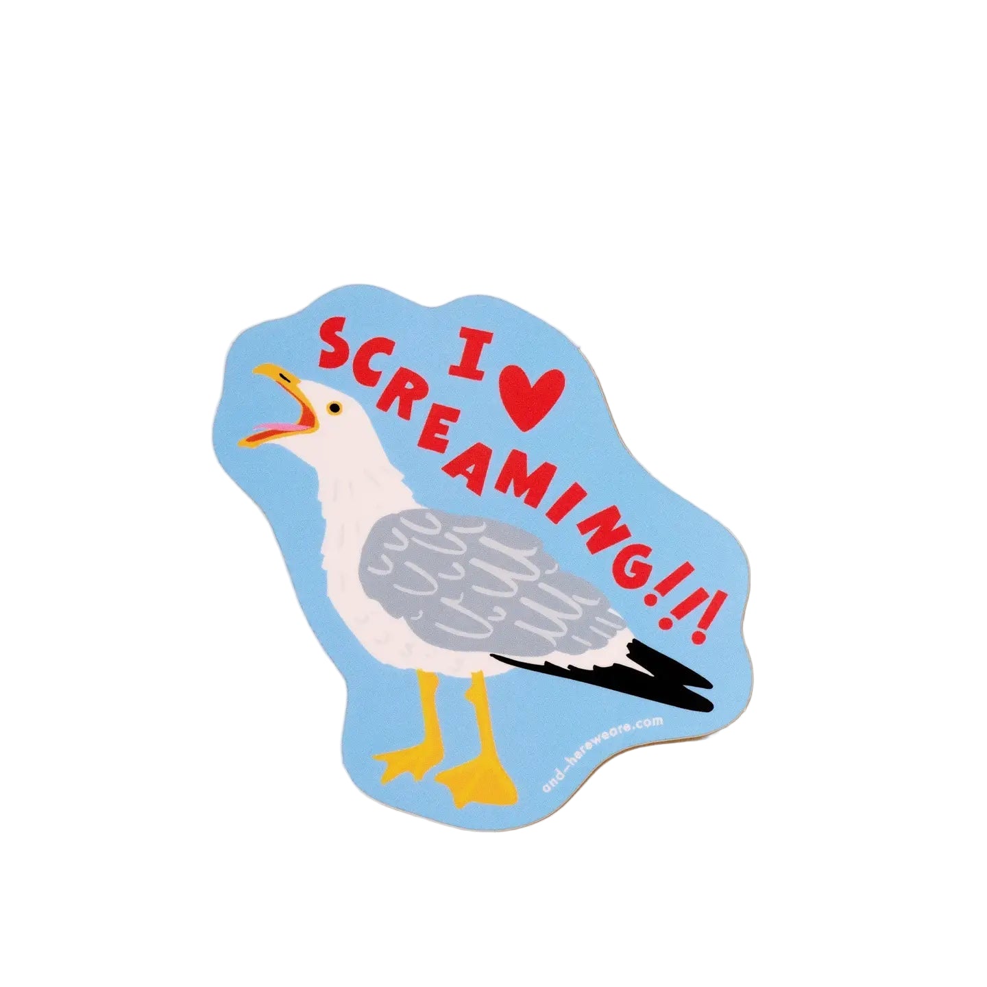 I Love Screaming Sticker – A Maker's Post